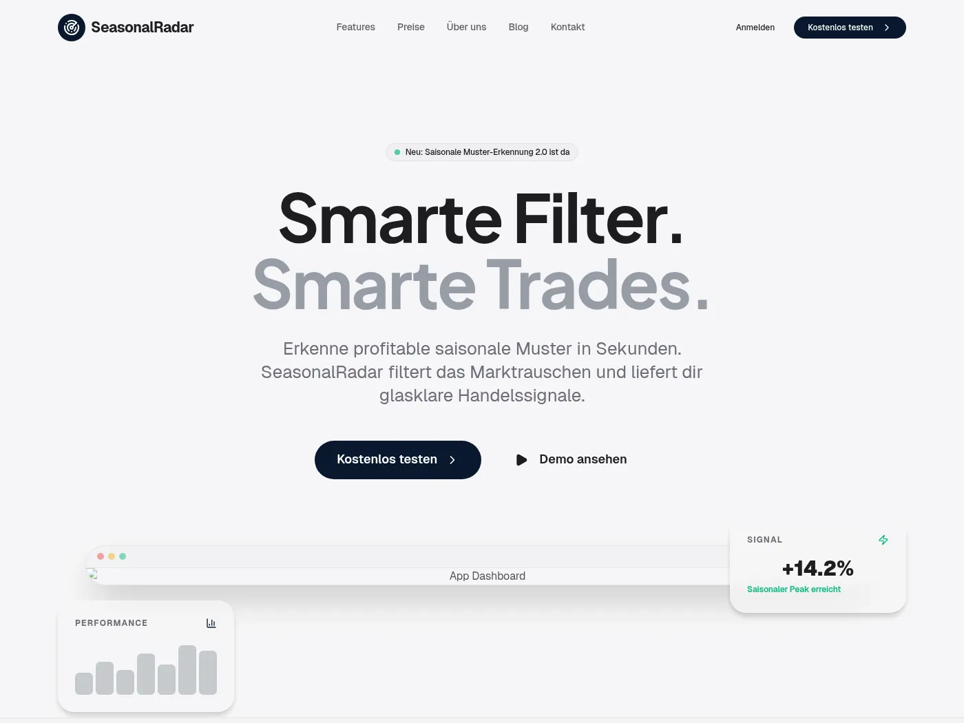 SeasonalRadar Redesign
