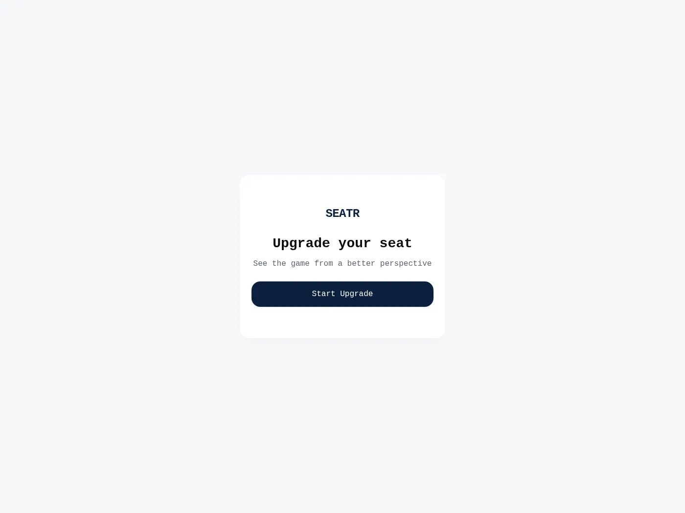 SEATR Live Seat Upgrades