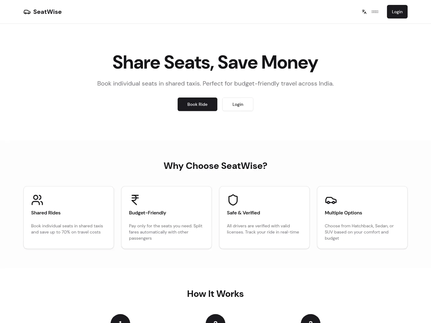 SeatWise Taxi Booking