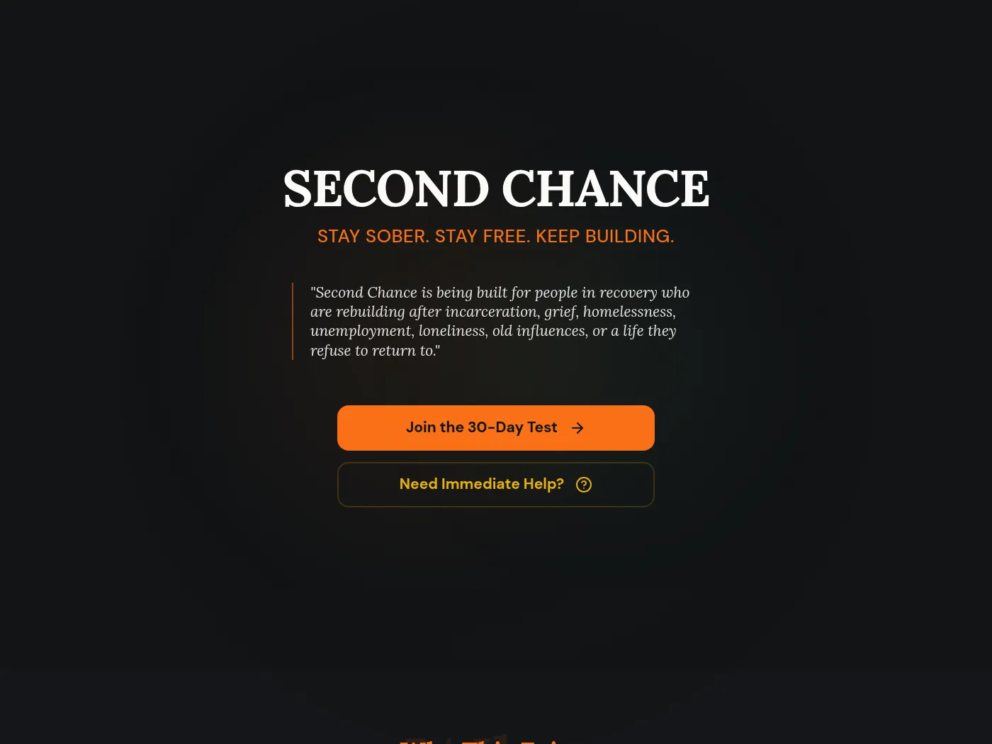 Second Chance Prototype