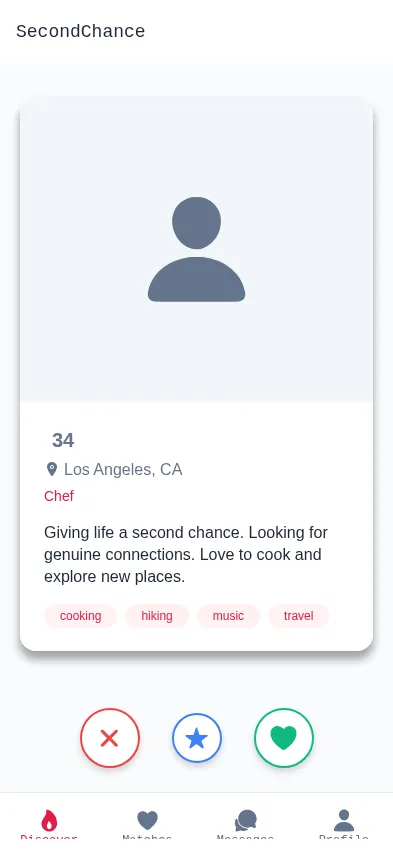 SecondChance Social App