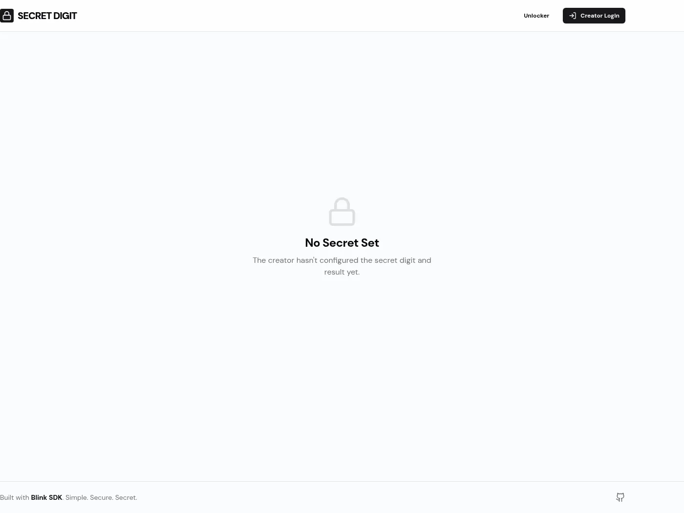Secret Digit Unlocker