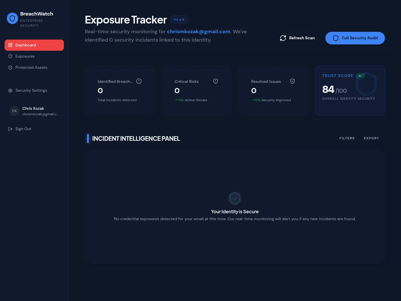 Secret Exposure Tracker