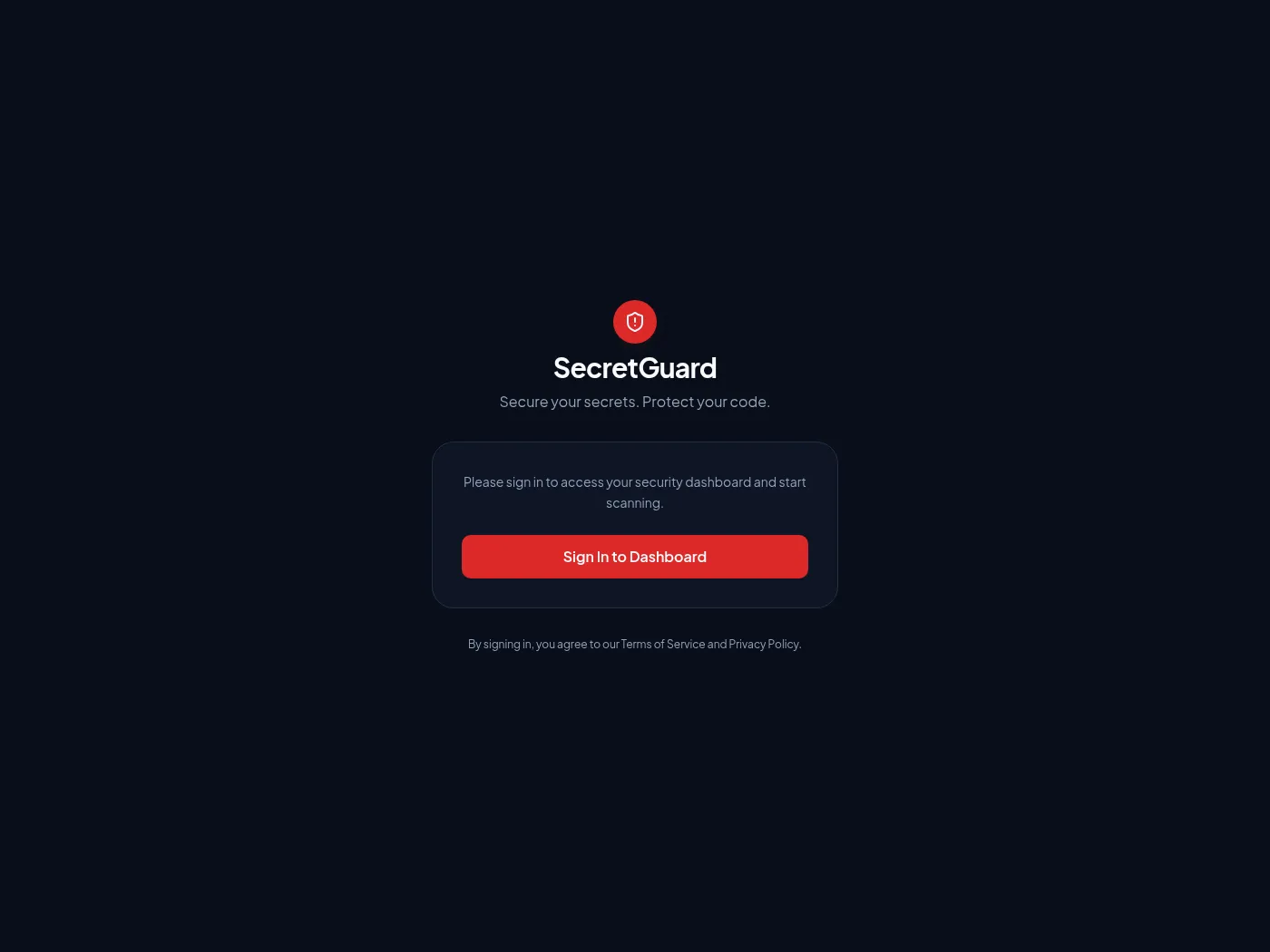 SecretGuard Scanner