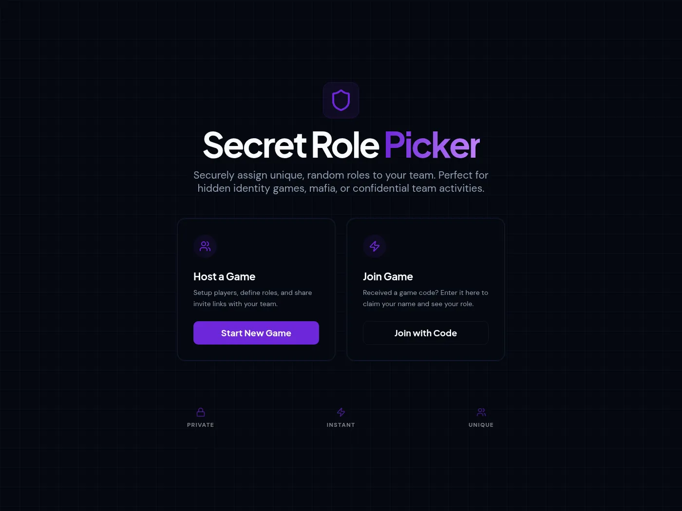 Secret Role Picker