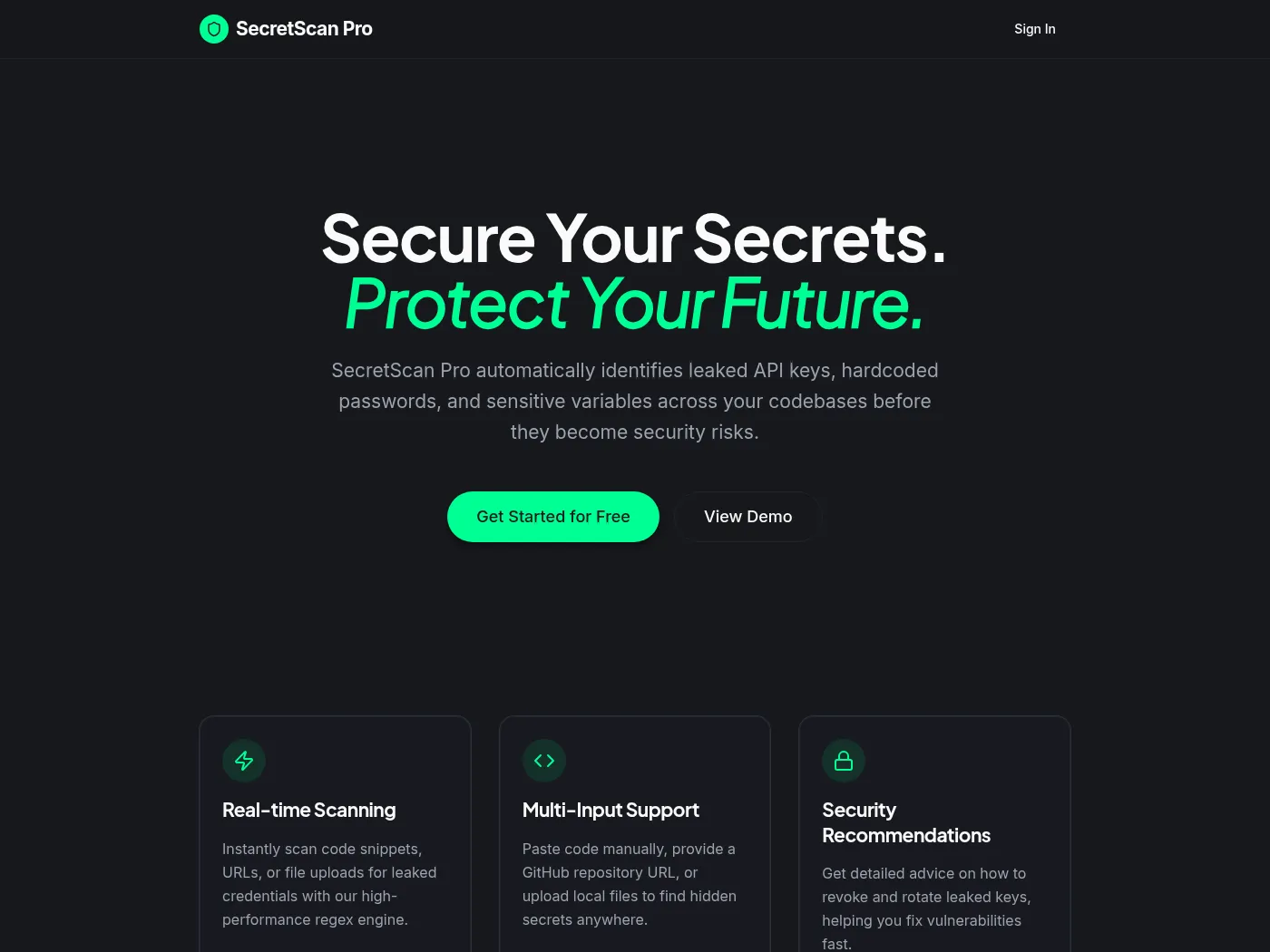 SecretScan Pro