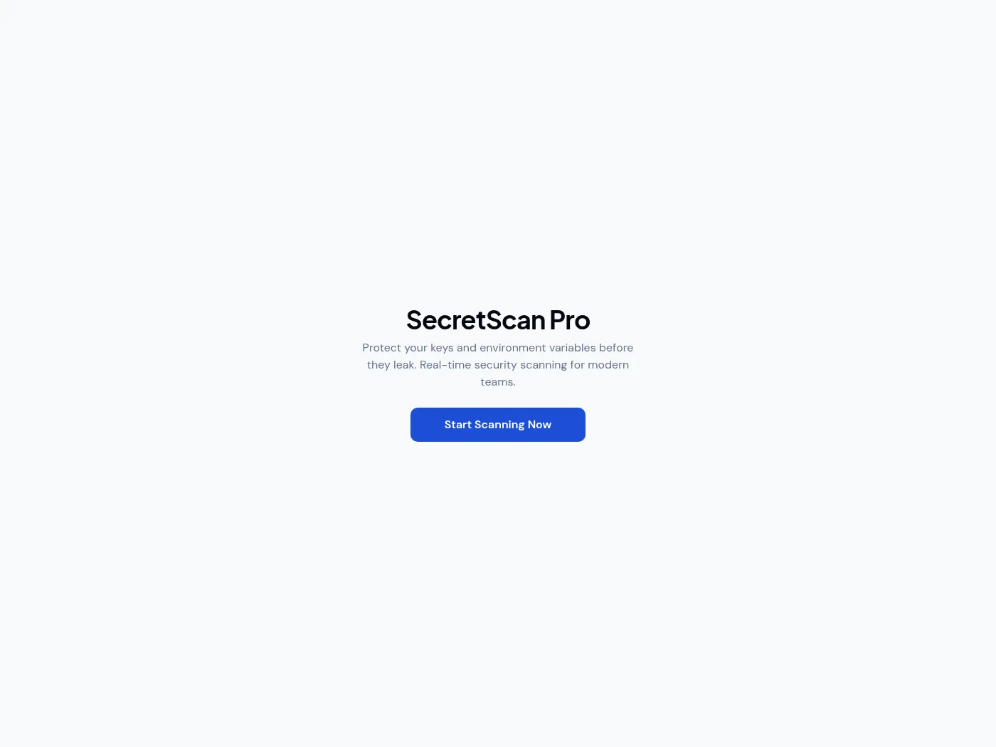 SecretScan Pro