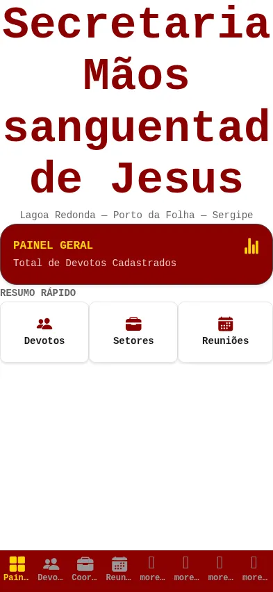 Sangue & Ouro Secretaria App