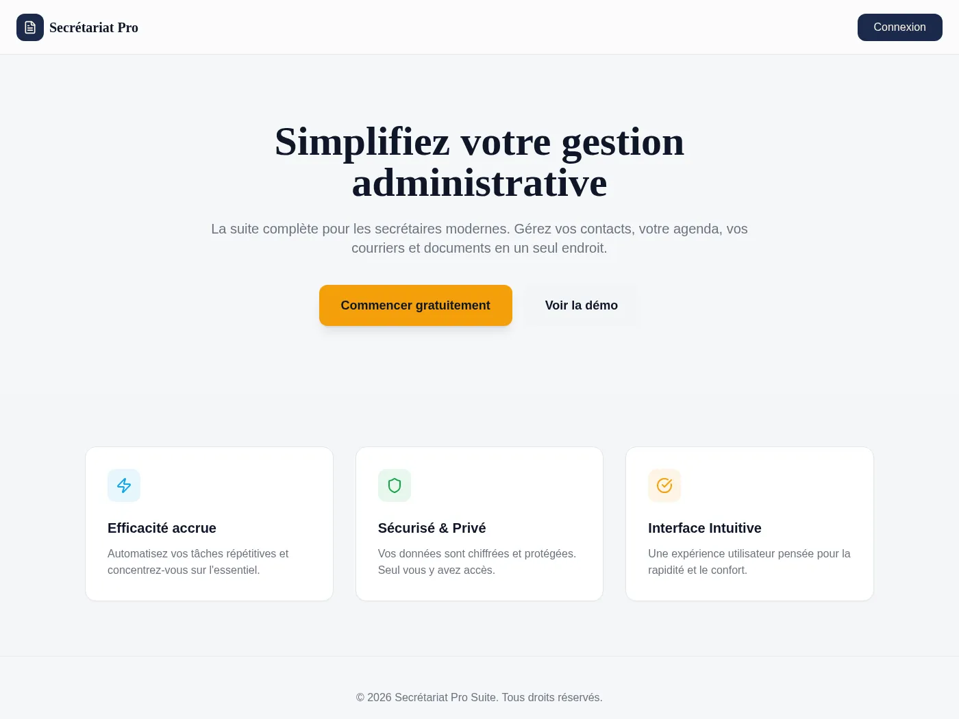 Secrétariat Pro Suite