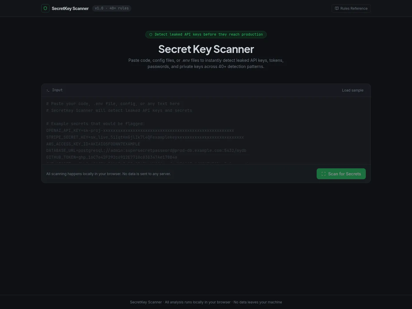 SecretKey Scanner