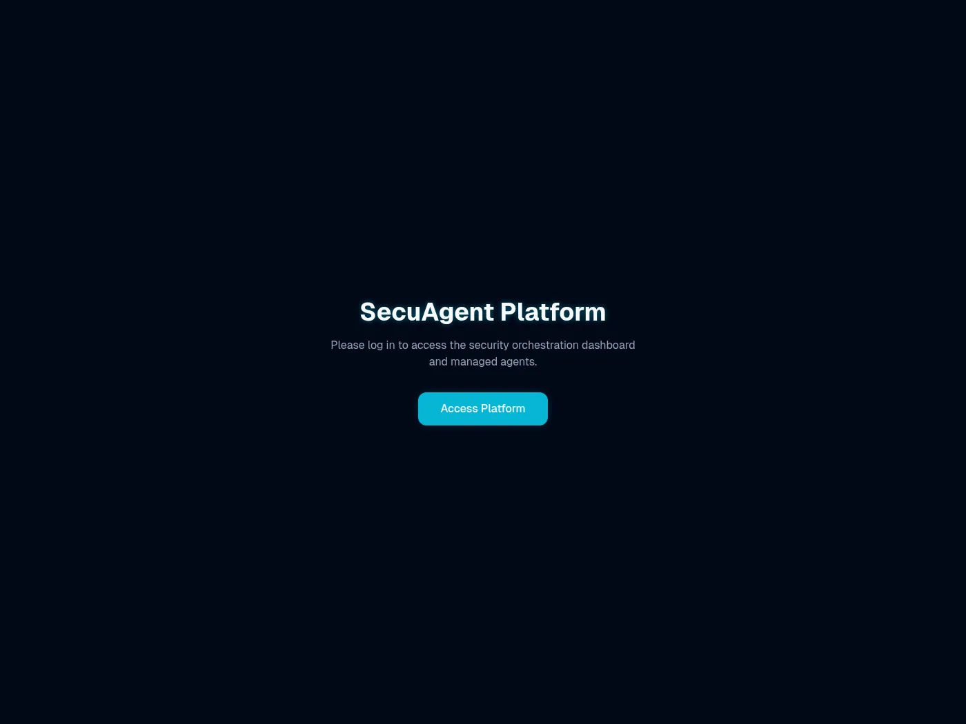 SecuAgent Platform