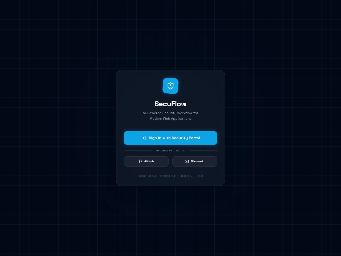 SecuFlow Crew Dashboard
