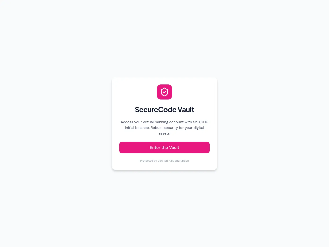 SecureCode Bank Vault