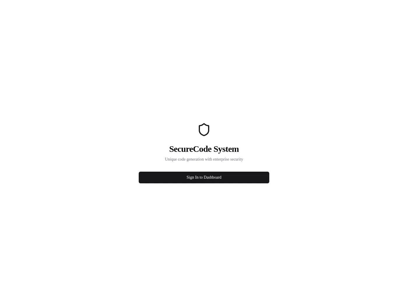 SecureCode Dashboard