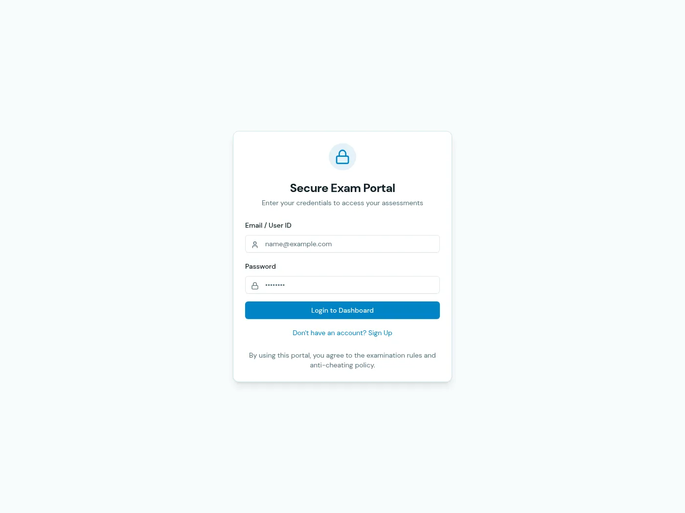Secure Exam Portal