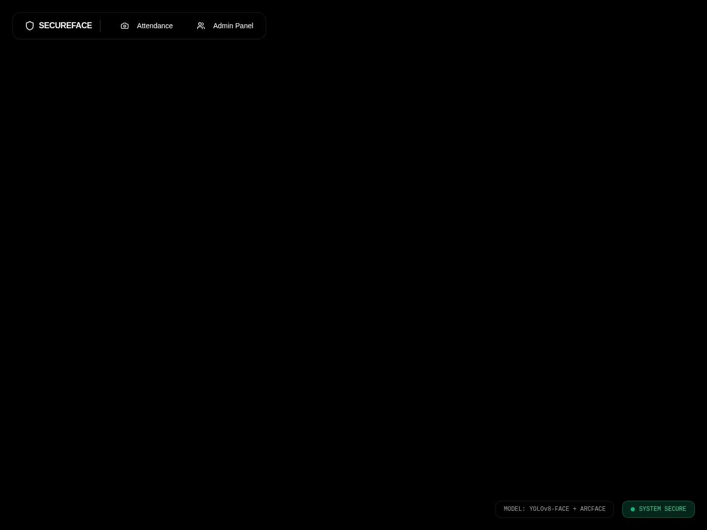 Secure Face Attendance AI
