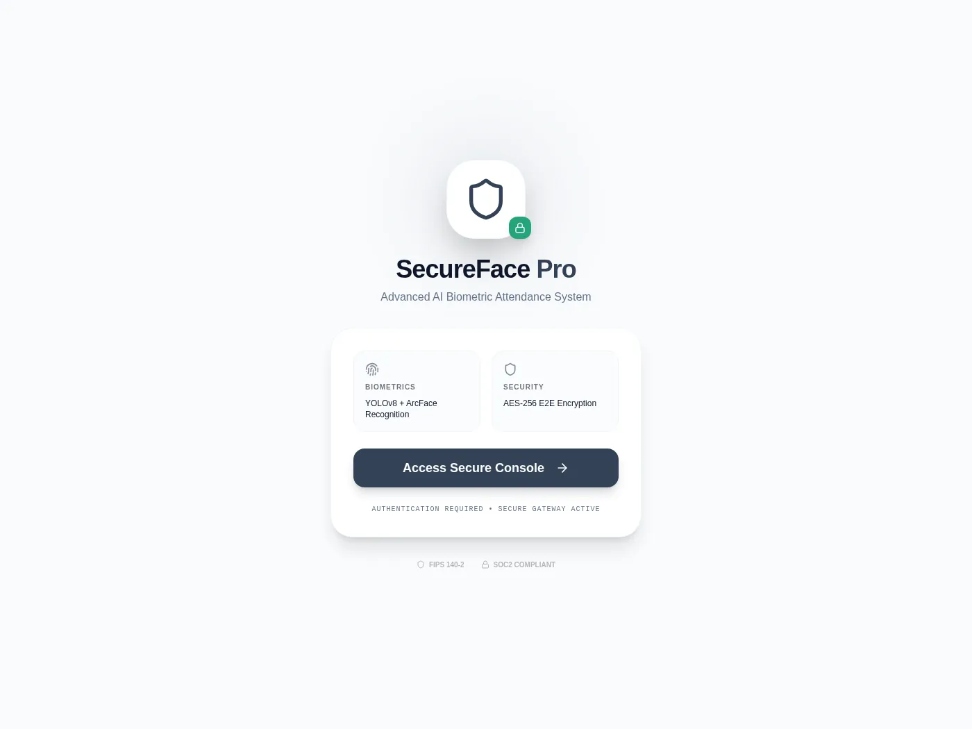 Secure Face Attendance Pro
