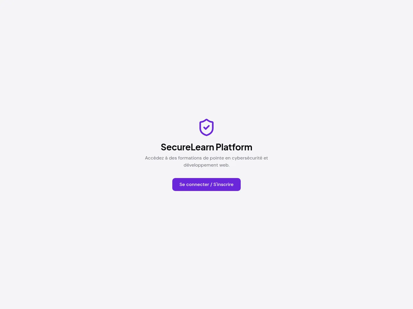 Secure Learning Platform