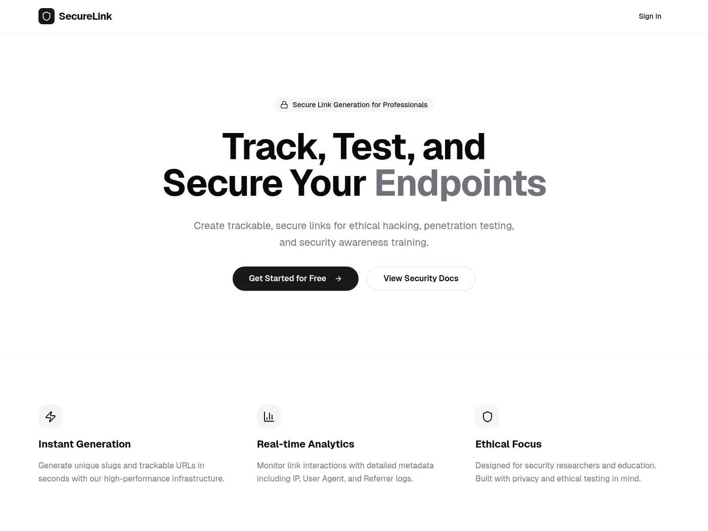 Secure Link Generator