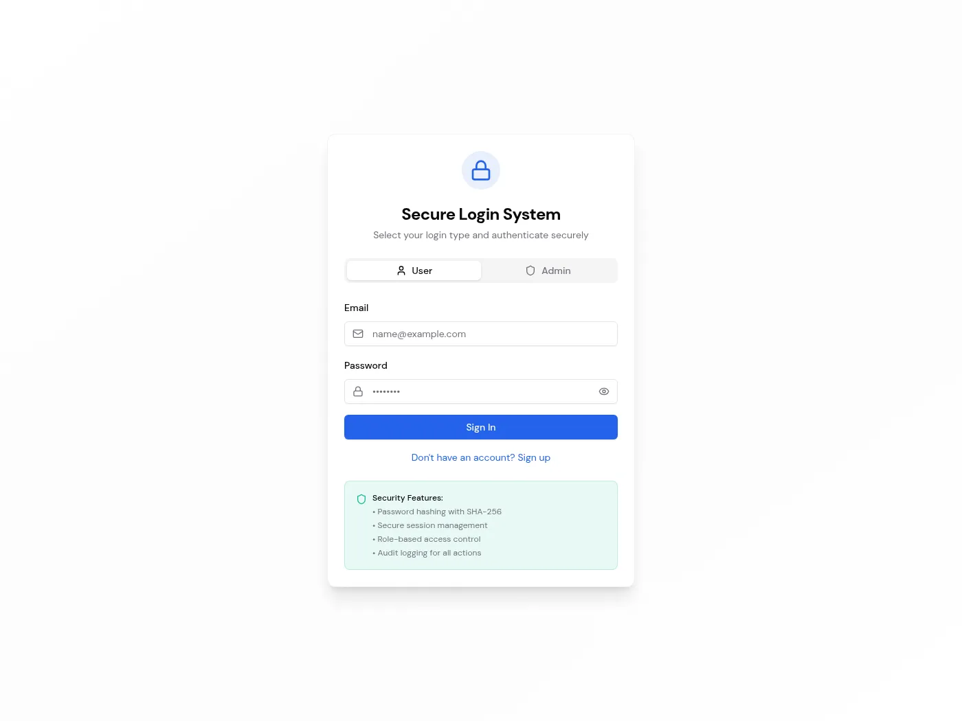 Secure Dual Login