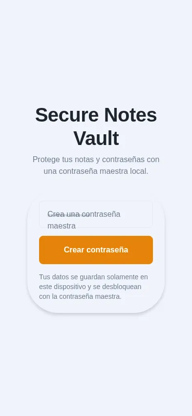 Secure Notes Vault