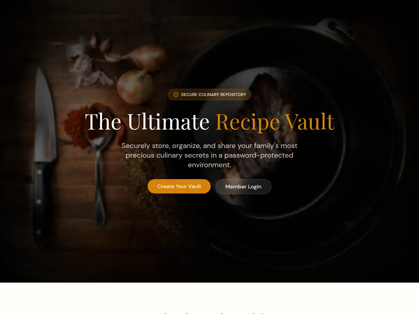 Secure Recipe Vault