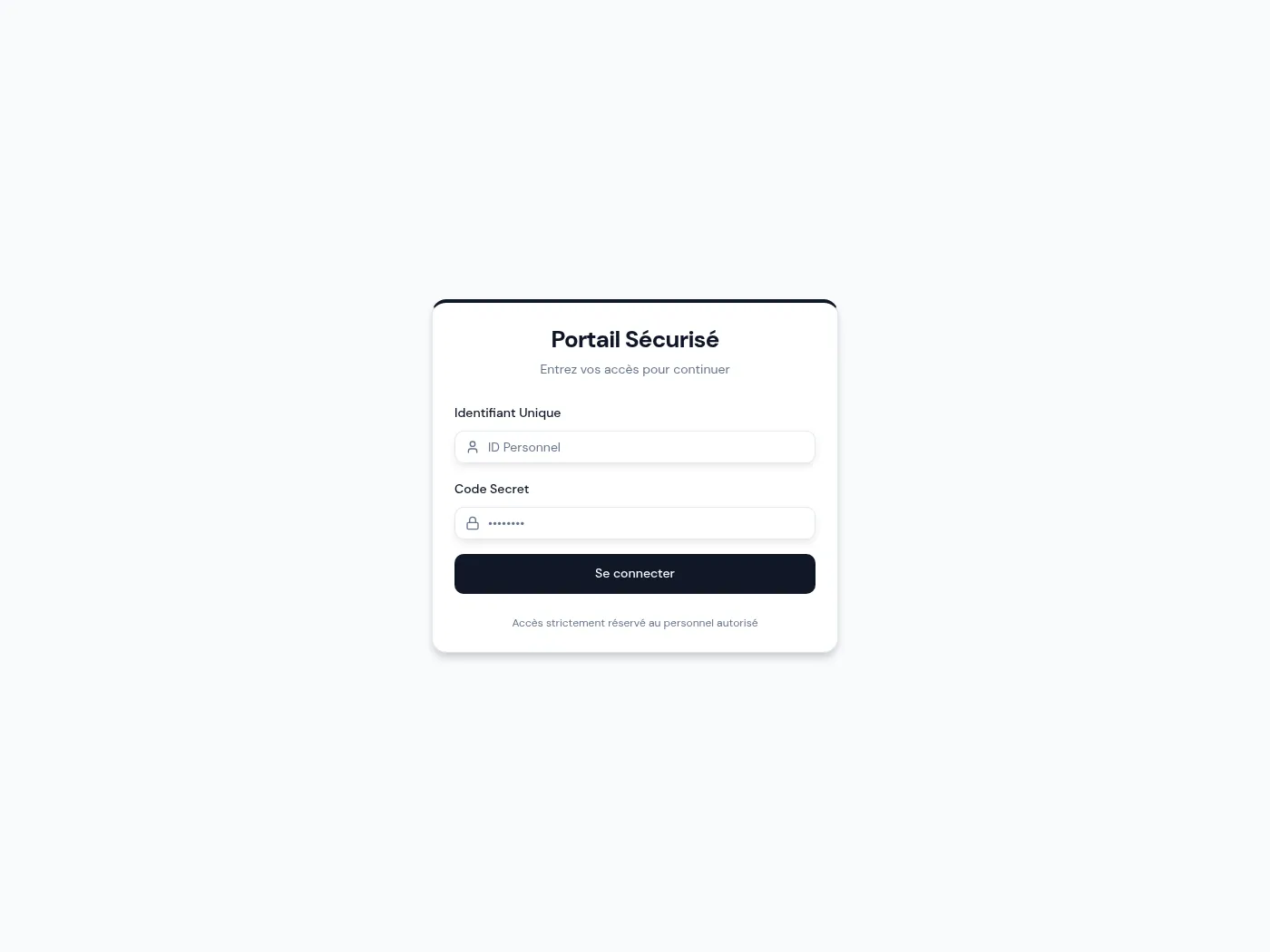 Secure Staff Portal