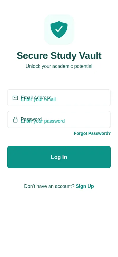Secure Study Vault