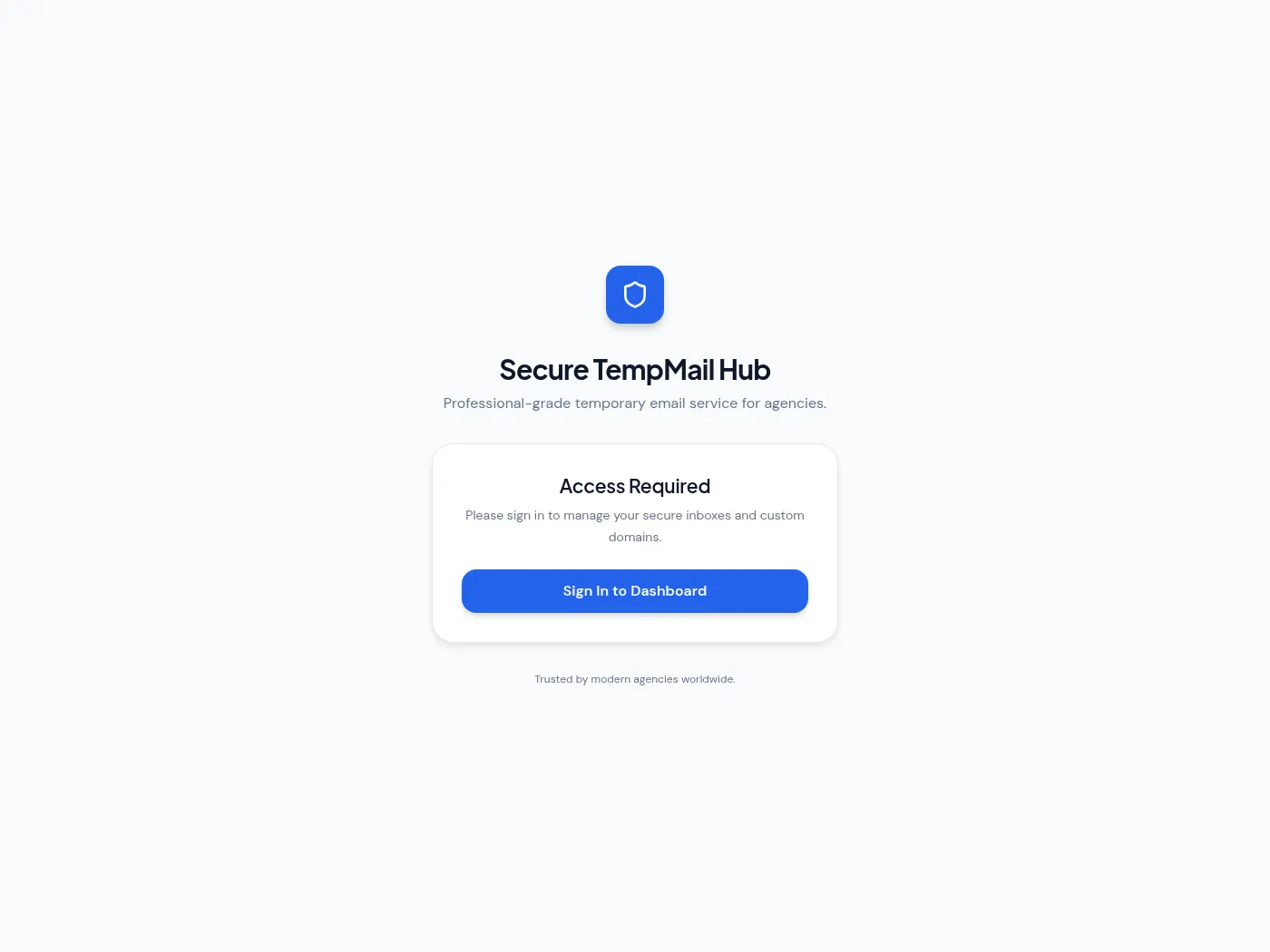 Secure TempMail Hub