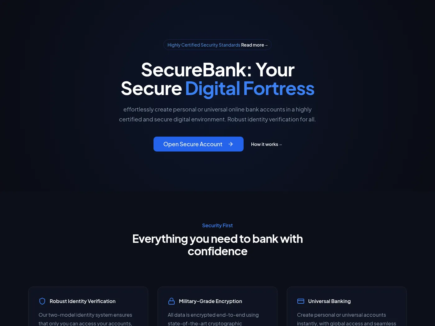 SecureBank Online App