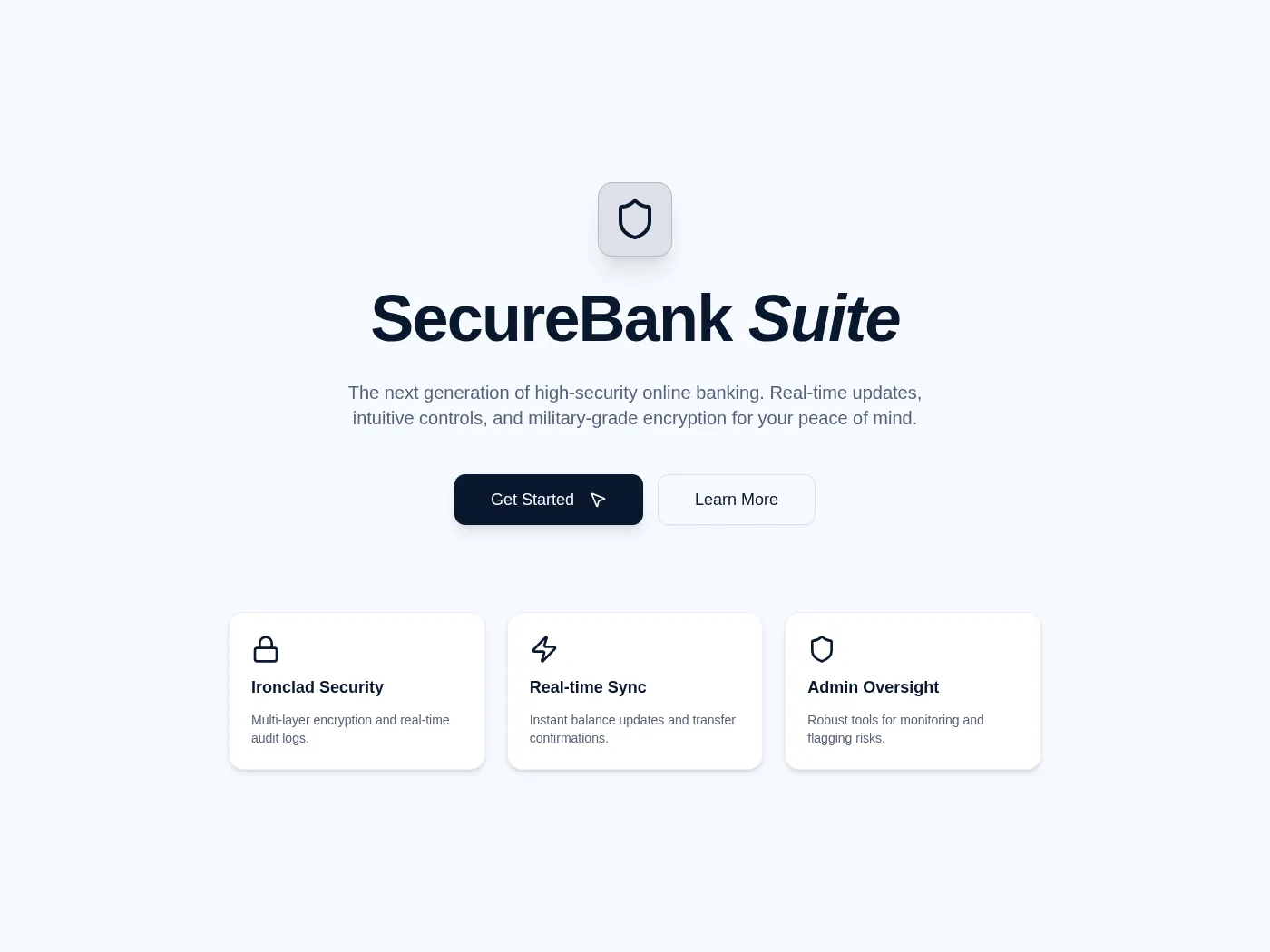 SecureBank Dashboard Suite