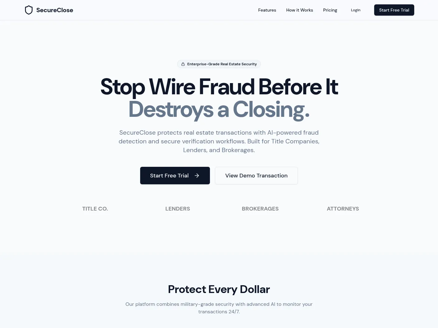 SecureClose AI Platform