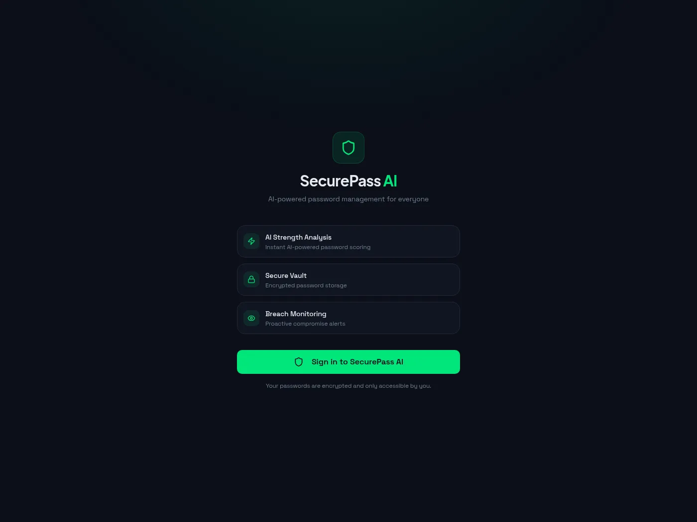 SecurePass AI