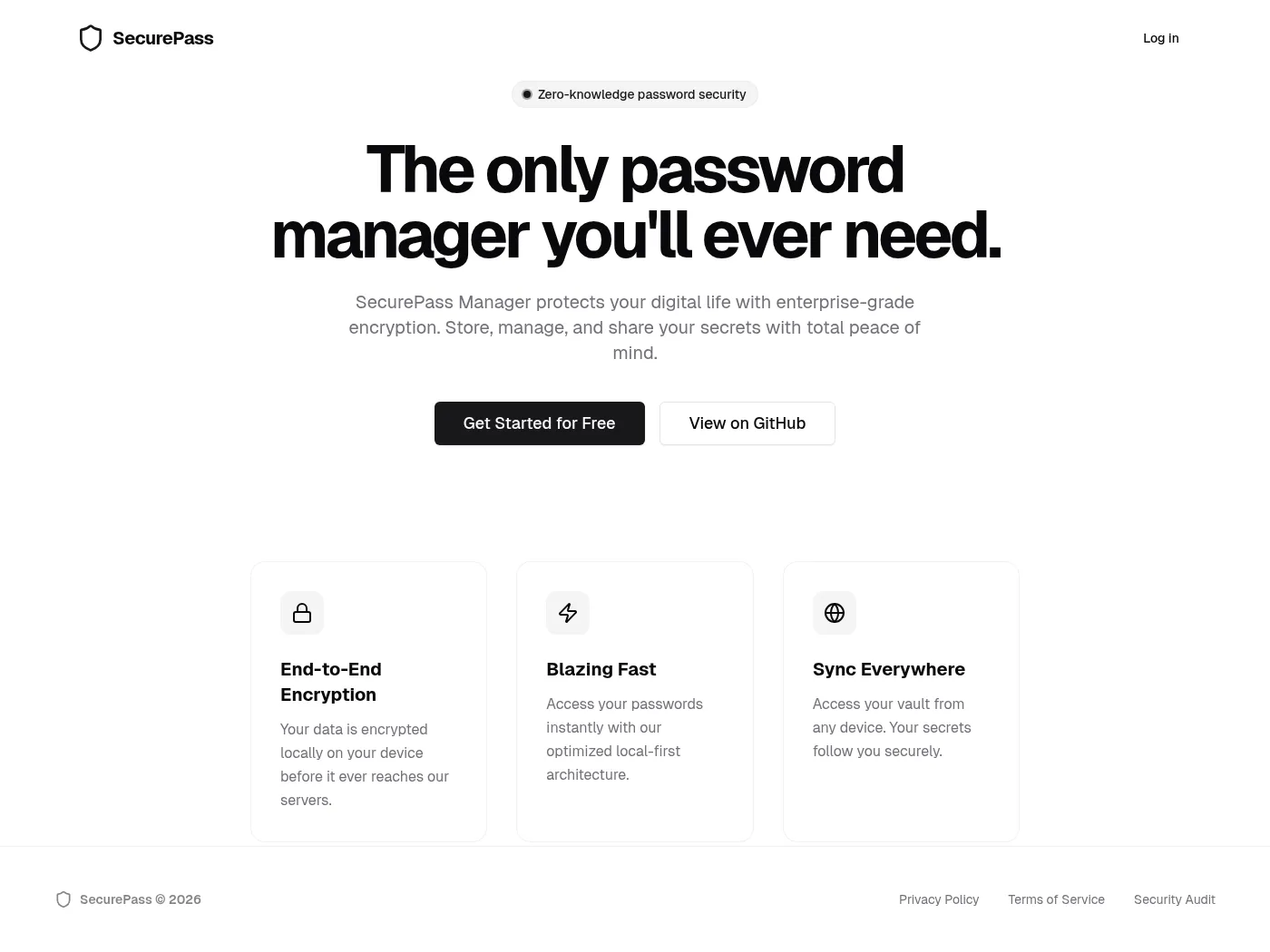 SecurePass Manager