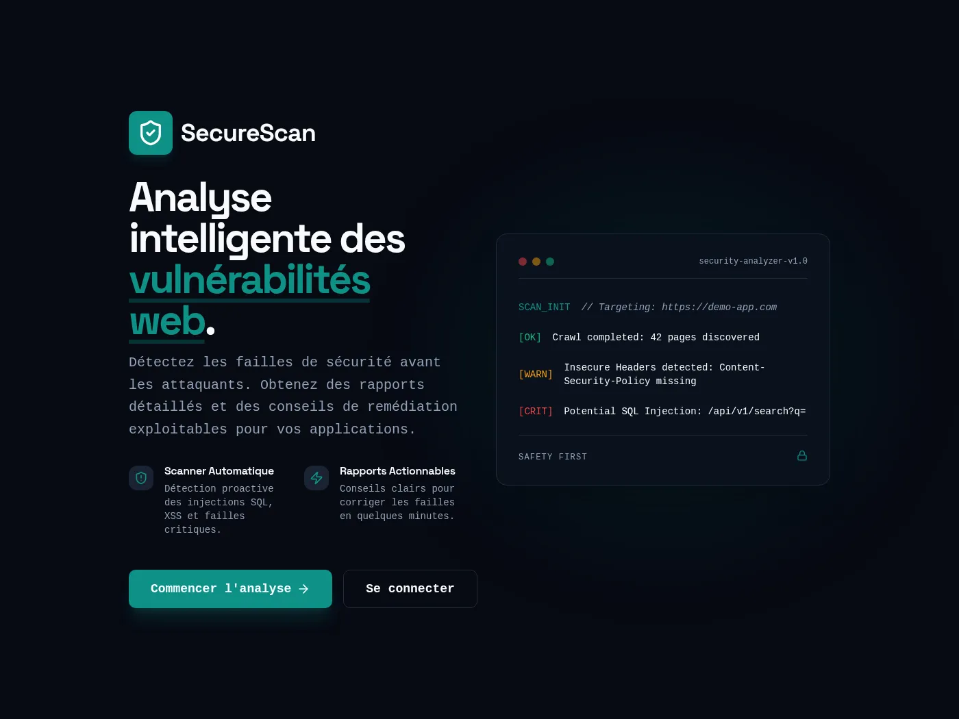SecureScan Web Analyzer