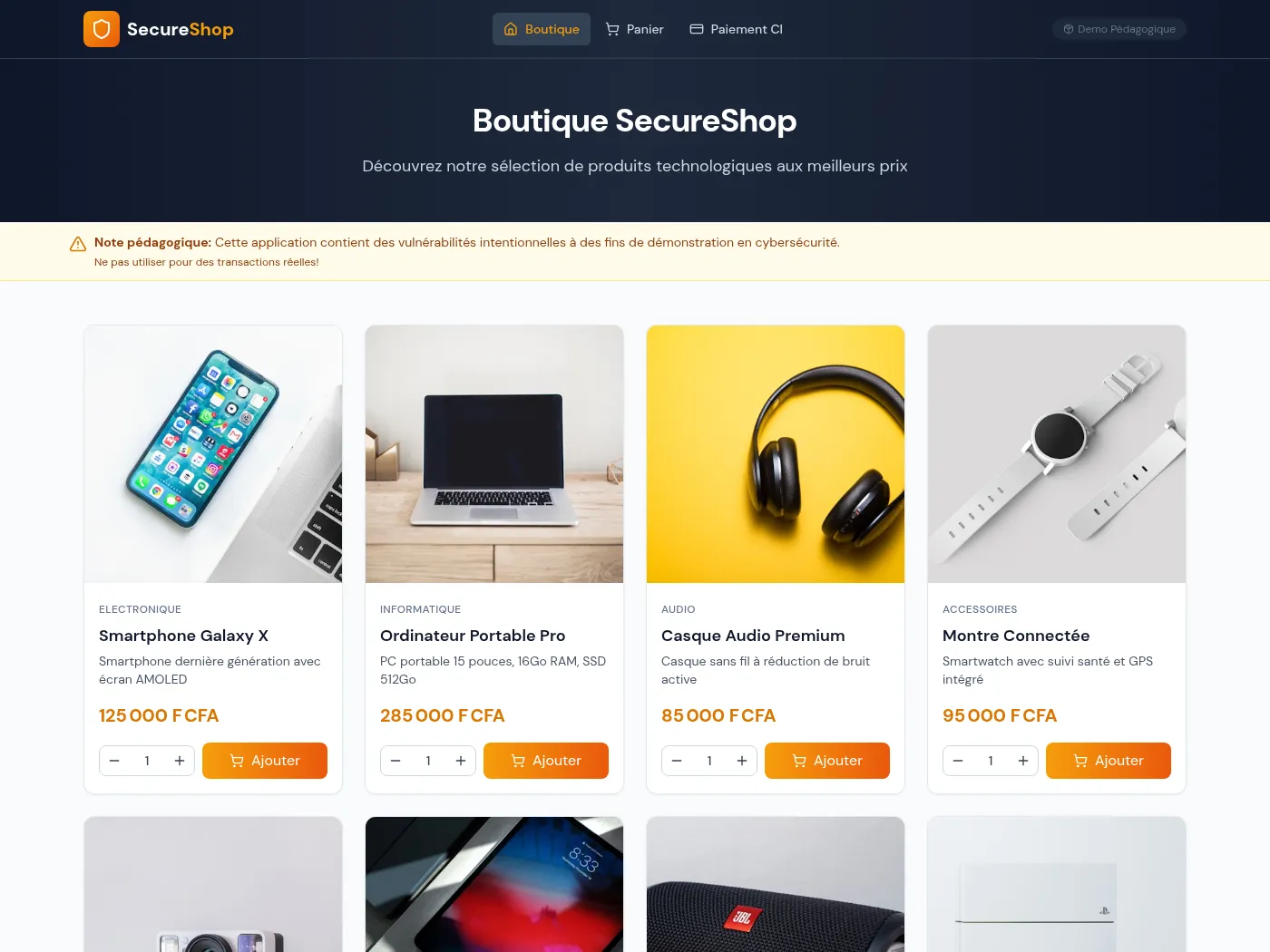 SecureShop Demo Suite