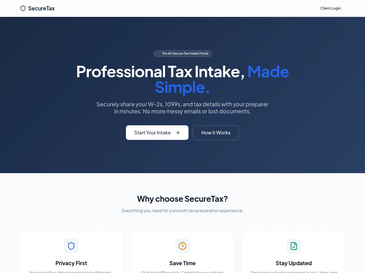 Dillon ParkTax Intake Portal