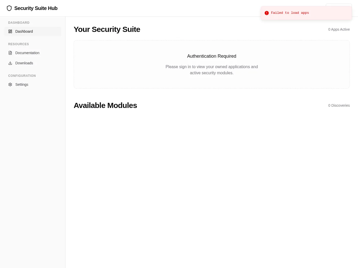 Security Suite Hub
