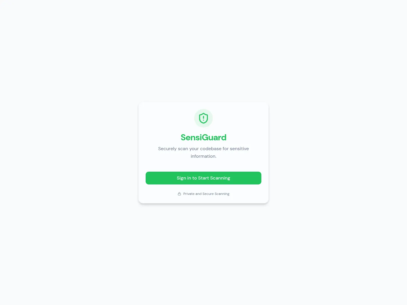 SensiGuard Scanner