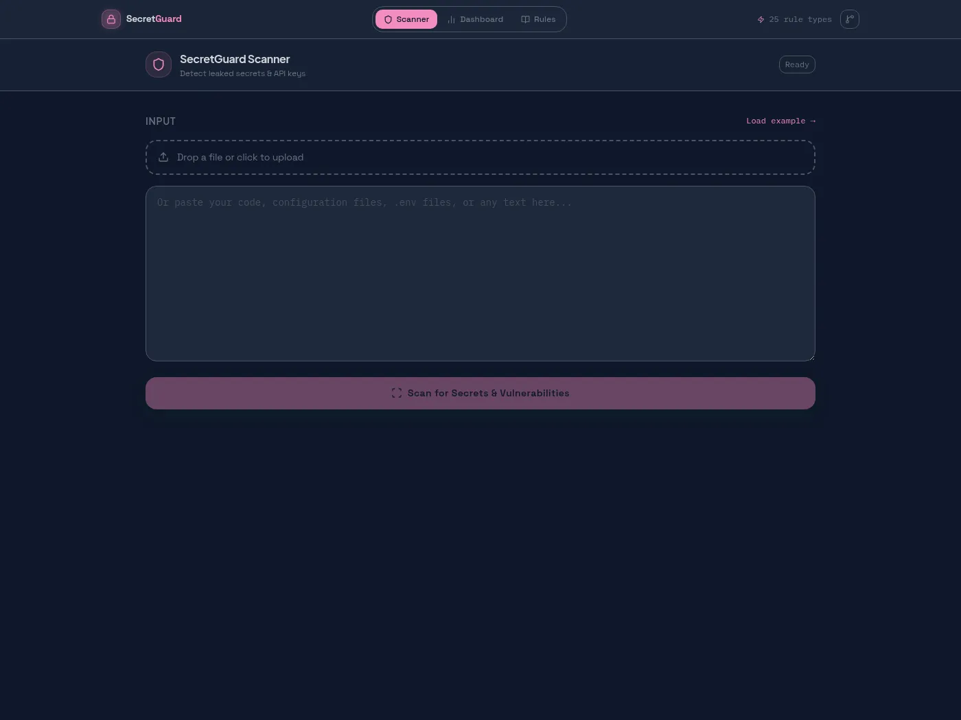 SecretGuard Scanner