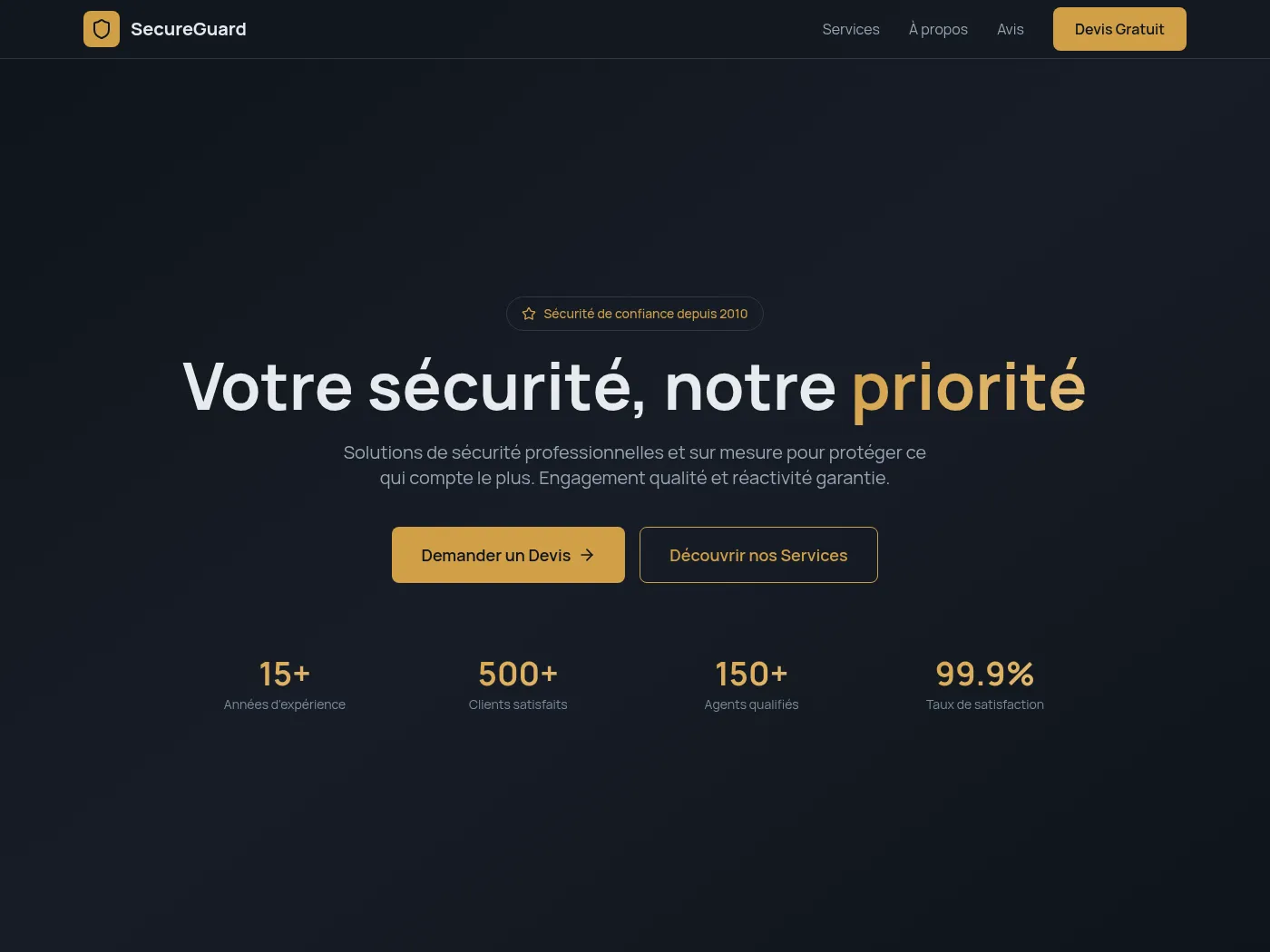 SecureGuard Website