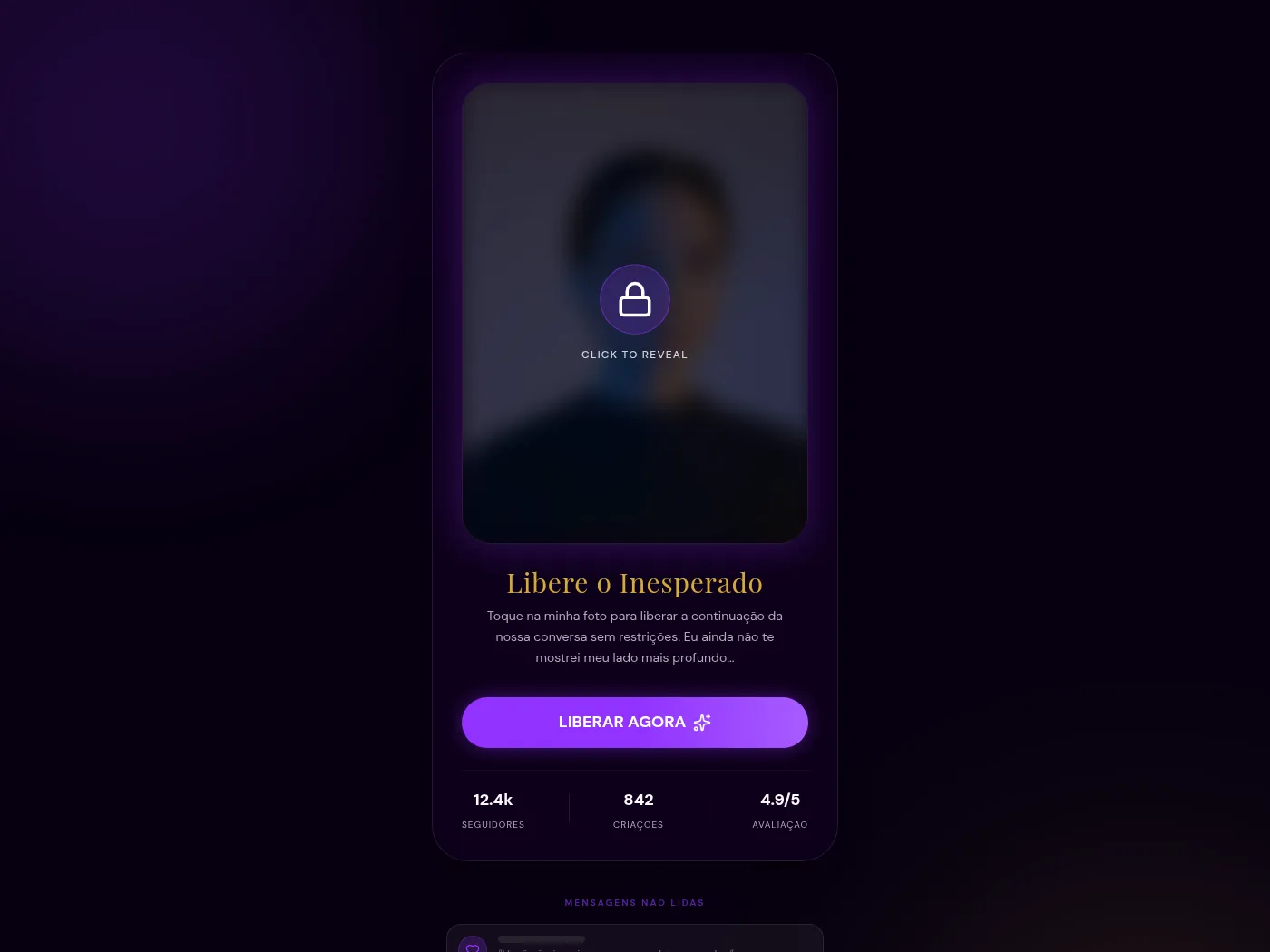 Sedutora Unlock Page