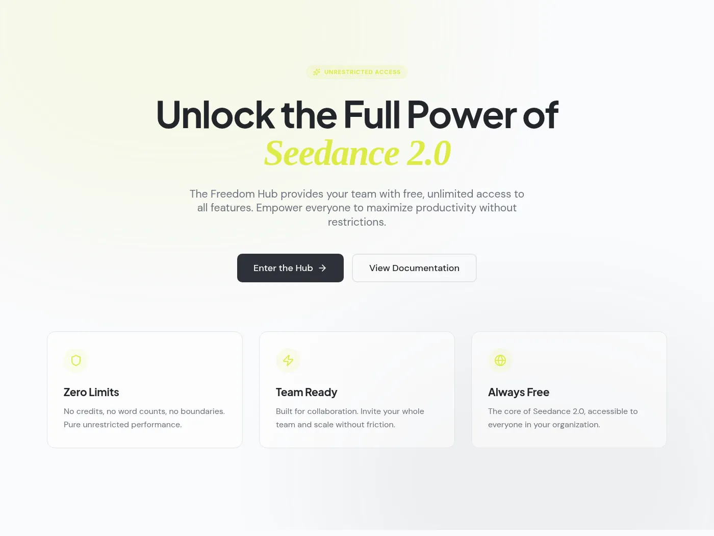 Seedance Freedom Hub