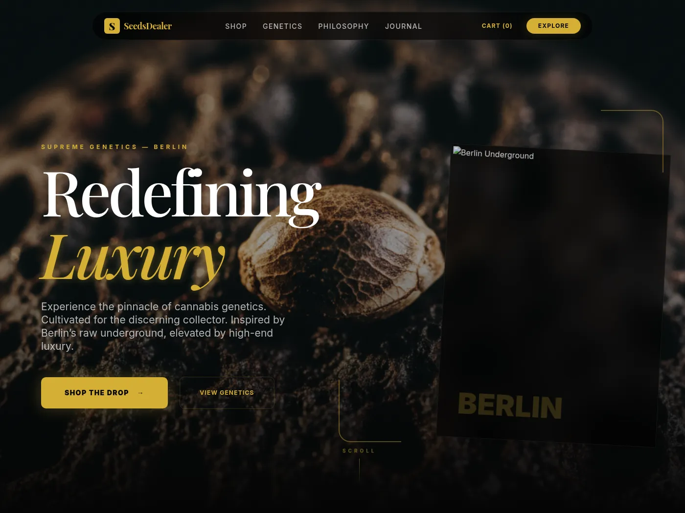 SeedsDealer Luxury Landing