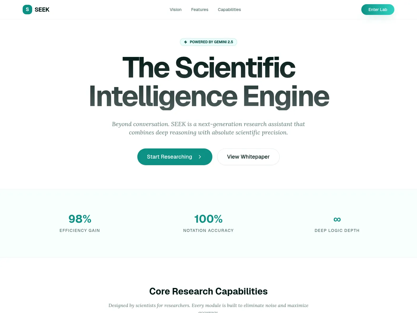 SEEK Scientific AI Assistant