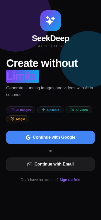 SeekDeep AI Studio