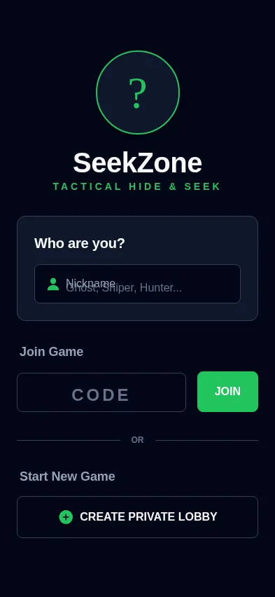 SeekZone Game Master
