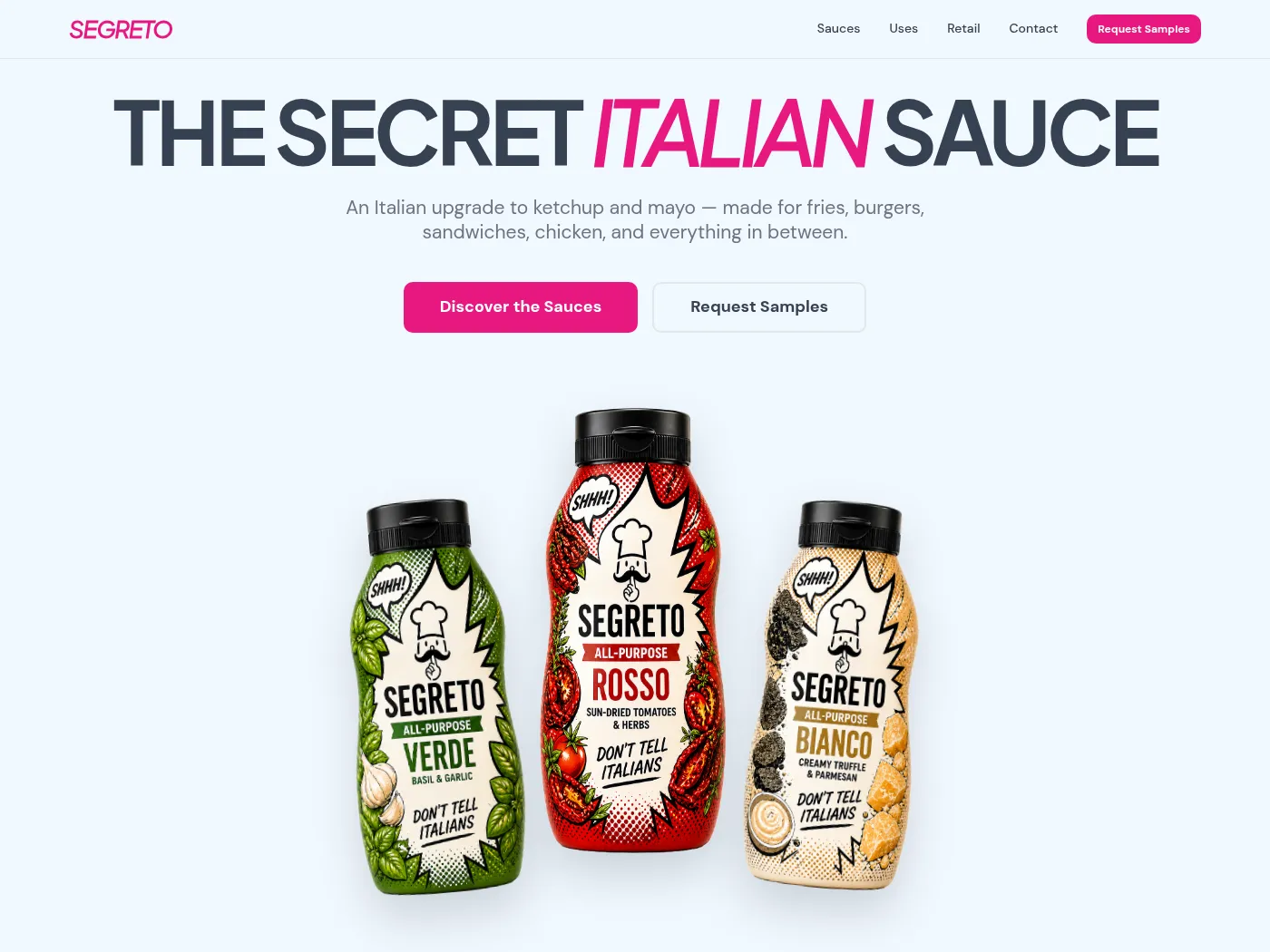 Segreto Sauce Landing
