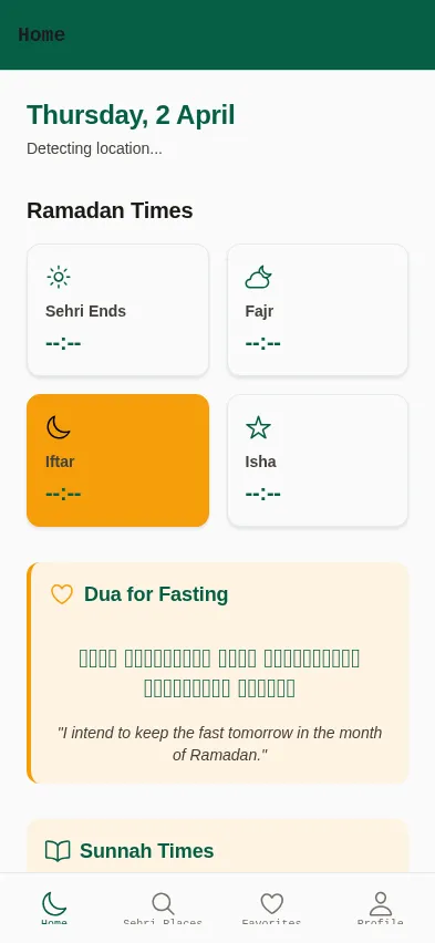 Sehri Ramadan Finder