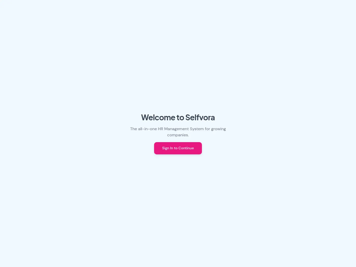 Selfvora HR Platform